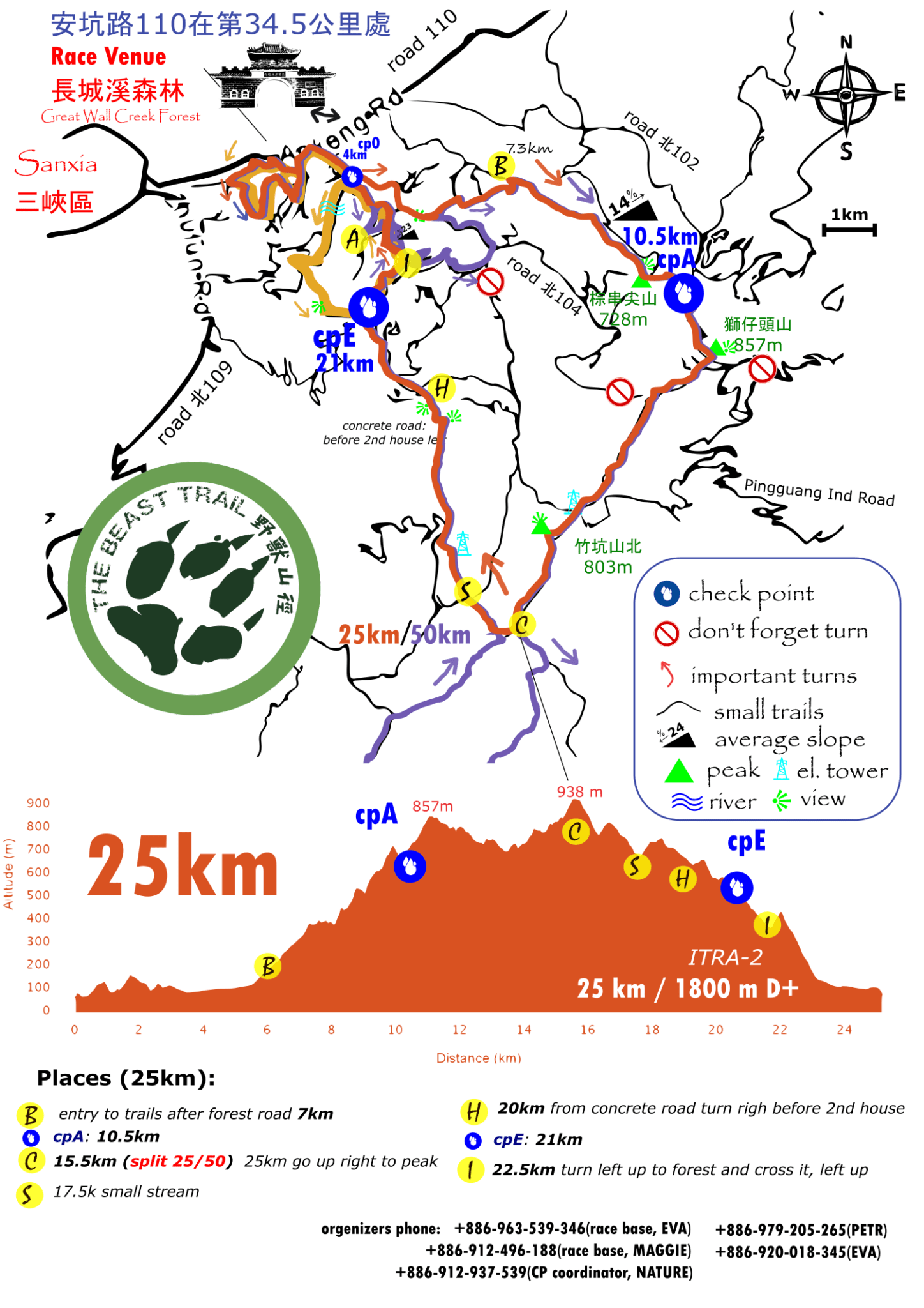 TBT2016_25km MAP – The Beast Trail